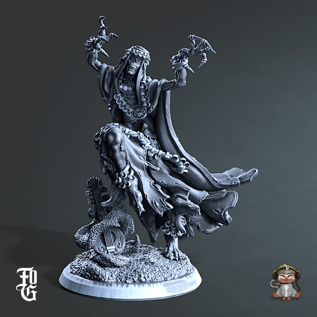 Sand Siren Dnd Miniature 3D Print for Painting, Dungeons and Dragons ...