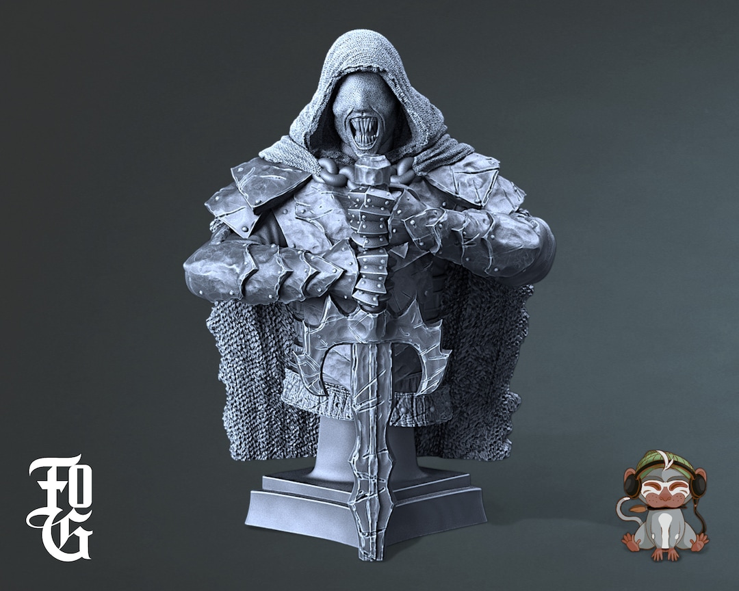 The Fade Tabletop RPG Hero Dnd Dungeons and Dragons Bust 3D Print ...