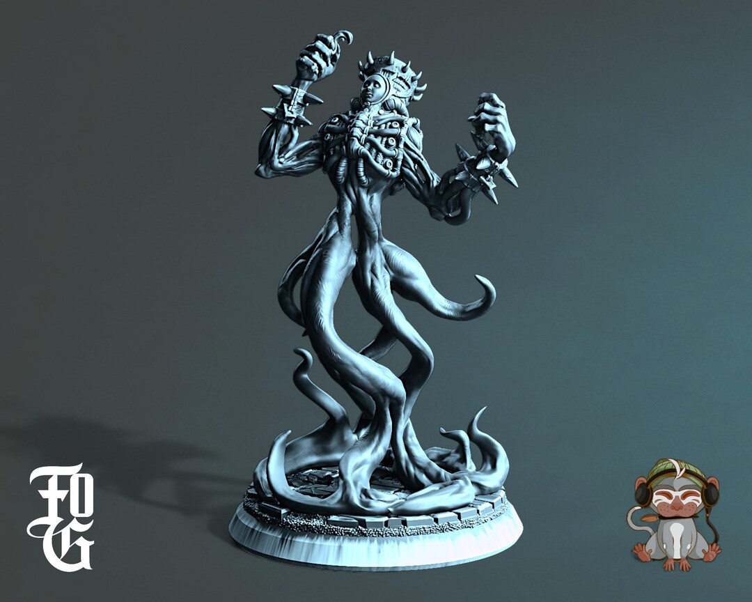 Steam Wraith Dnd Miniature 3D Print for Painting, Dungeons and Dragons ...