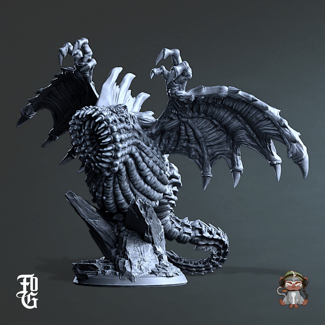 Screecher Demon High Quality Dungeons and Dragons Miniature 3D Print ...