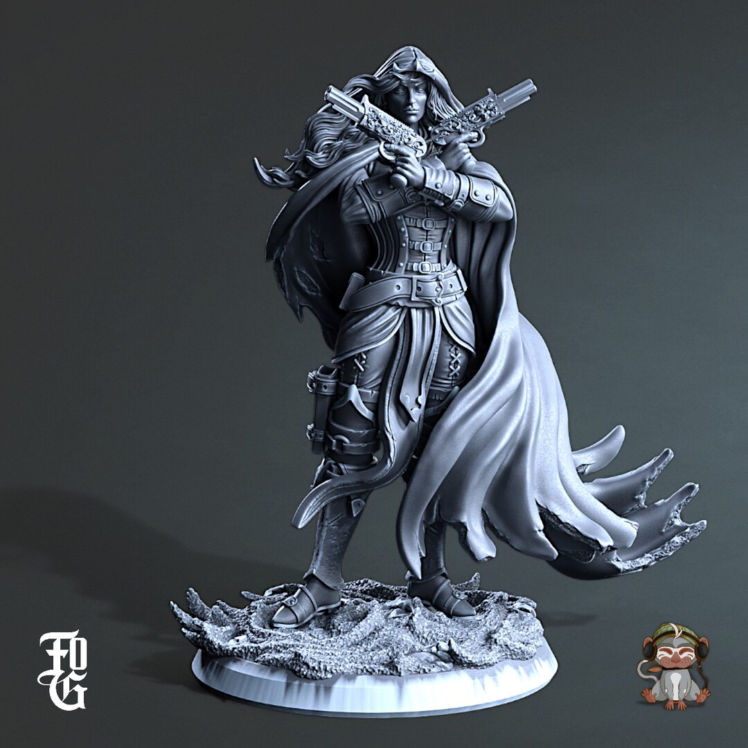 Lirey, Spectral Whisper Rogue Dnd Miniature 3D Print for Painting ...