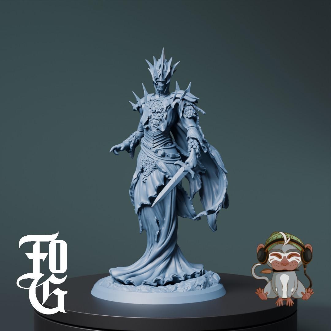 Undead Female Wraith Sorcerer Dnd Miniature 3D Print for Painting ...