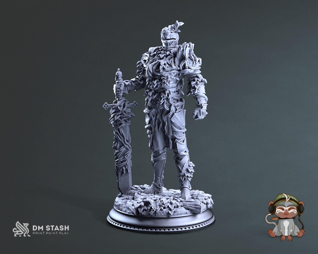 Forgotten Knight 2 Animated Armor Dnd Miniature 3D Print for Painting ...