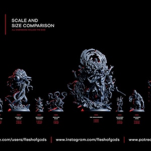 Corrupted Ettin DnD Miniature 3D Print for painting, Dungeons and ...