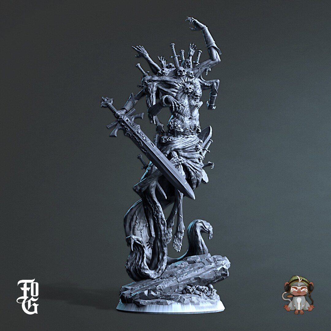 Moribundi Monster DnD Miniature 3D Print for painting, Dungeons and ...