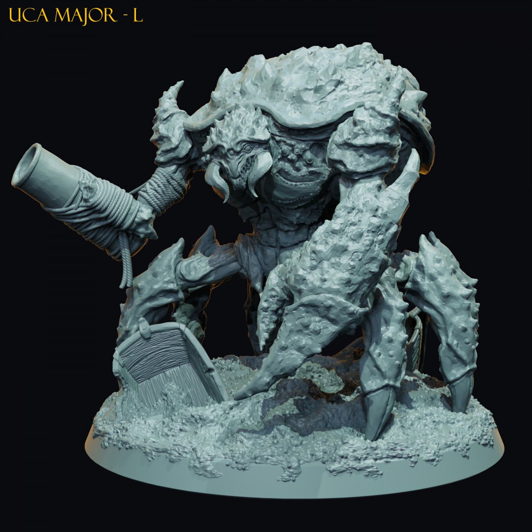 Miniatura para impresión 3D de Uca Major Crabmonster para juego de rol ...