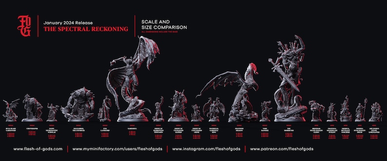 Gargoyle King DnD Miniature 3D Print for painting, Dungeons and Dragons ...