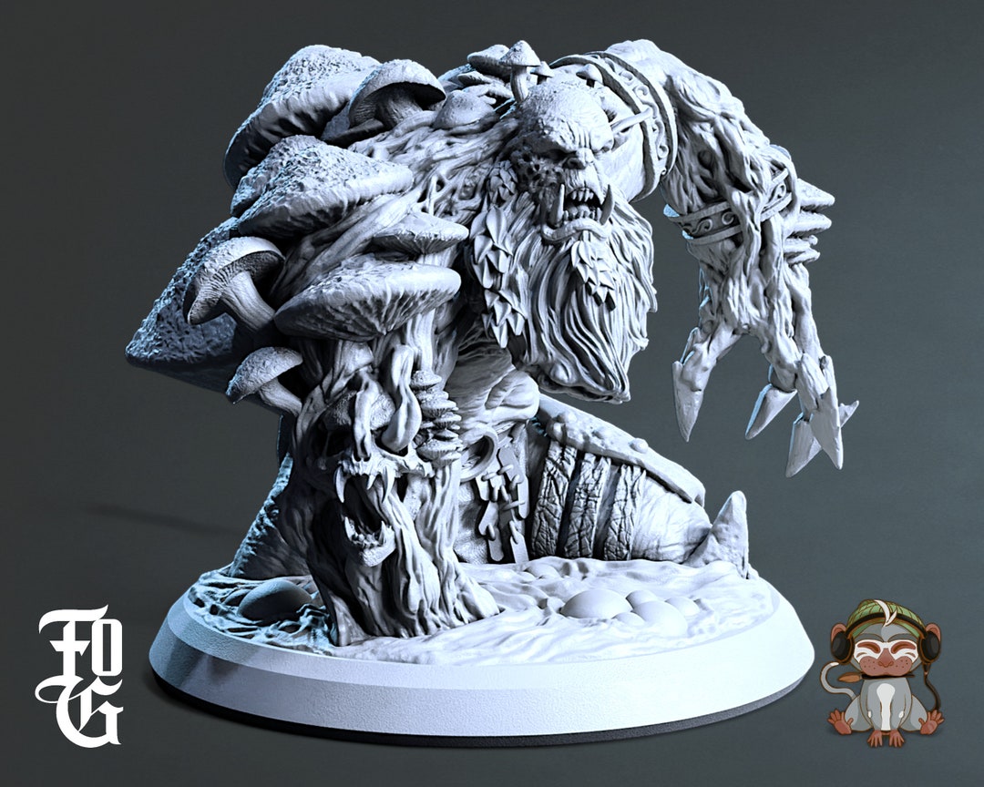 Infected Swamp Orc Monster Dnd Miniature 3D Print for Painting ...