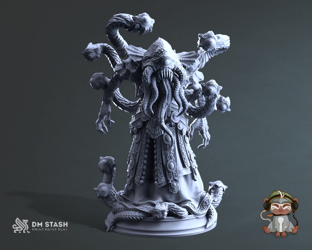 Elthakar the Reborn Dnd Miniature 3D Print for Painting, Dungeons and ...