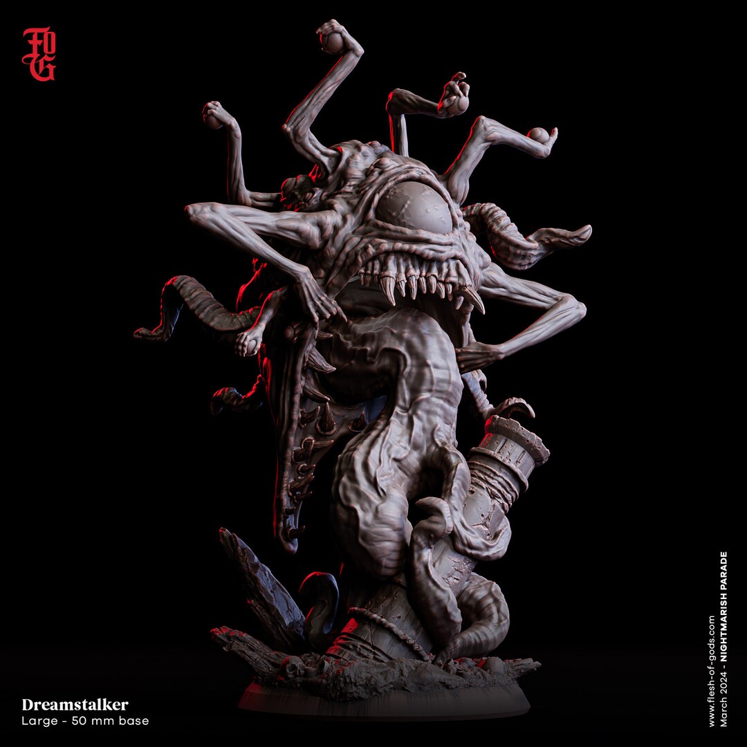 Dreamstalker Beholder High Quality Dungeons and Dragons Miniature 3D ...