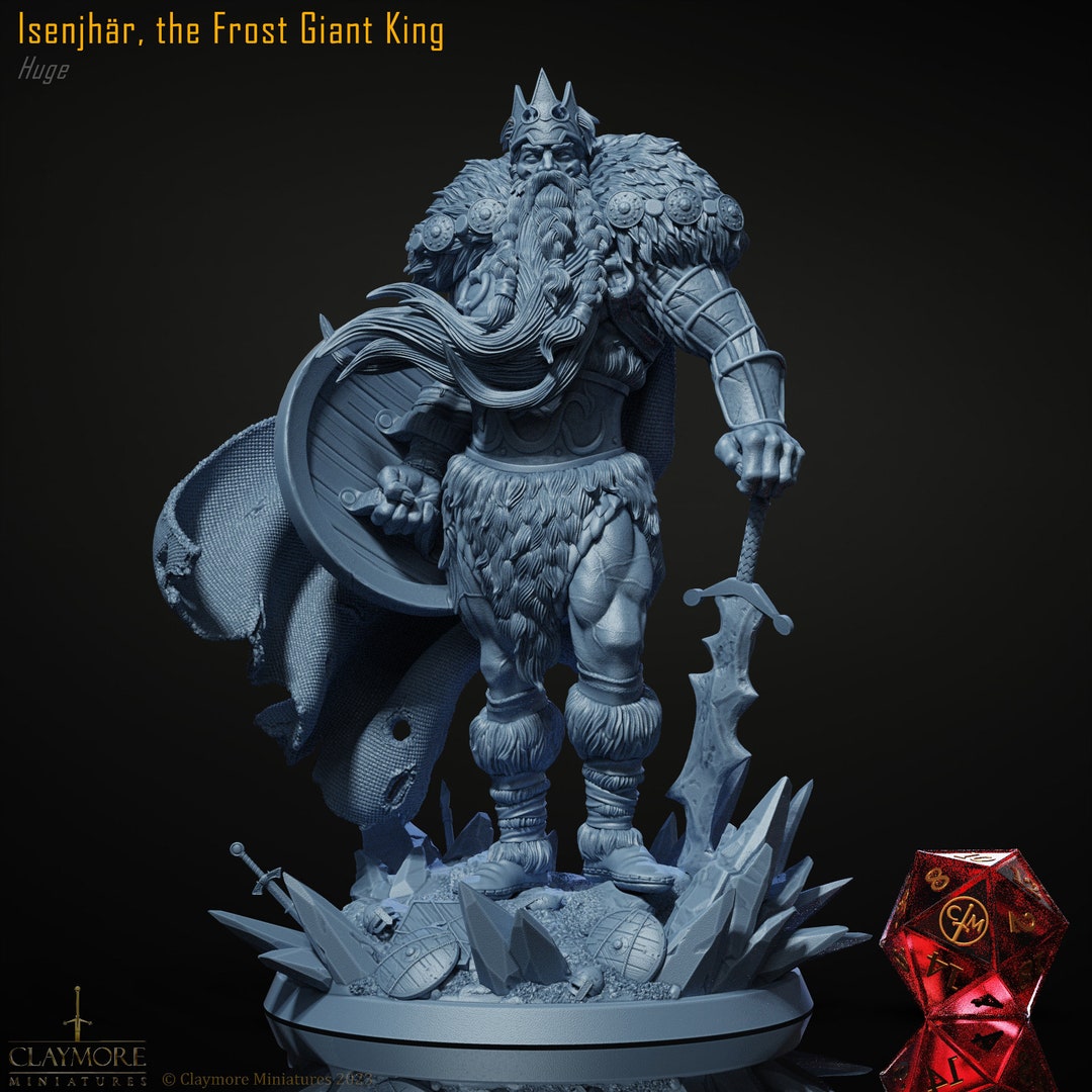 Insejhar Frost Giant King High Quality Tabletop Miniature 3D Print ...