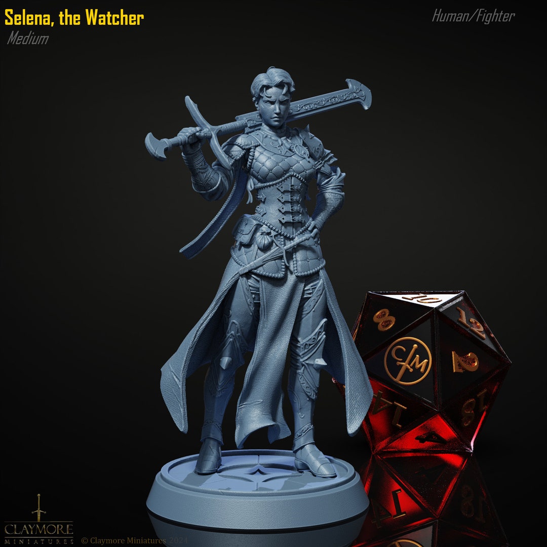 Selena, Female Human Fighter Fantasy Tabletop RPG Dnd Dungeons and ...