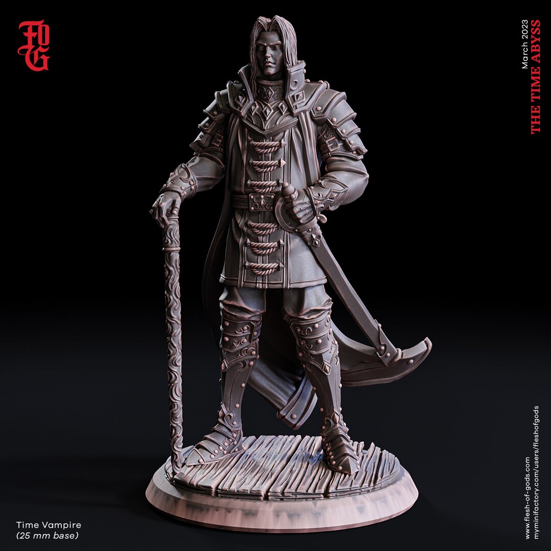 Time Vampire young Form High Quality Tabletop Miniature 3D Print Flesh ...