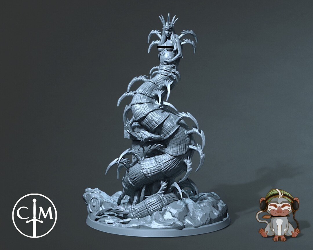 The Centipede Queen Fantasy Tabletop RPG Dnd Dungeons and Dragons ...