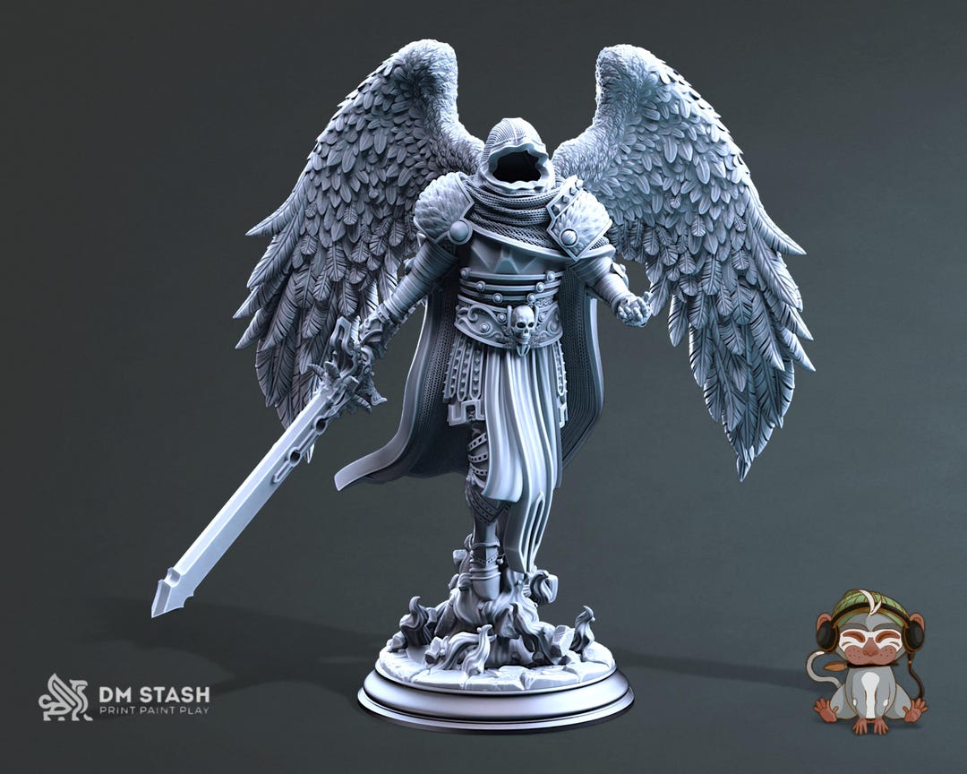 Eranameli, Angel of Death High Quality Dungeons and Dragons Miniature ...