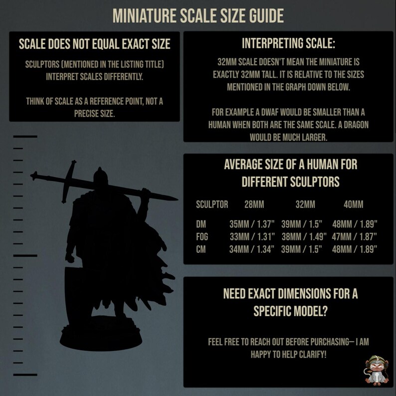 Dark Merchant Dnd Miniature 3D Print for Painting, Dungeons and Dragons ...