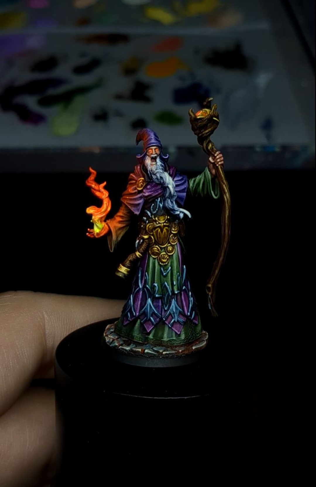 Hand Painted Dnd Miniature Wizard High Quality Resin Figure Perfect as ... Hand Painted Dnd Miniature Wizard High Quality Resin Figure Perfect as ...