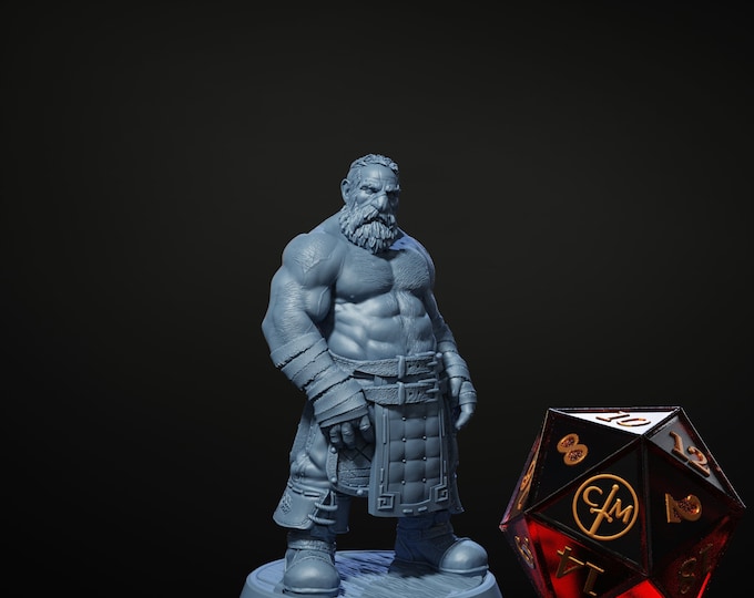 Dwarf Monk Miniature for Dungeons & Dragons, Tabletop RPG - Etsy
