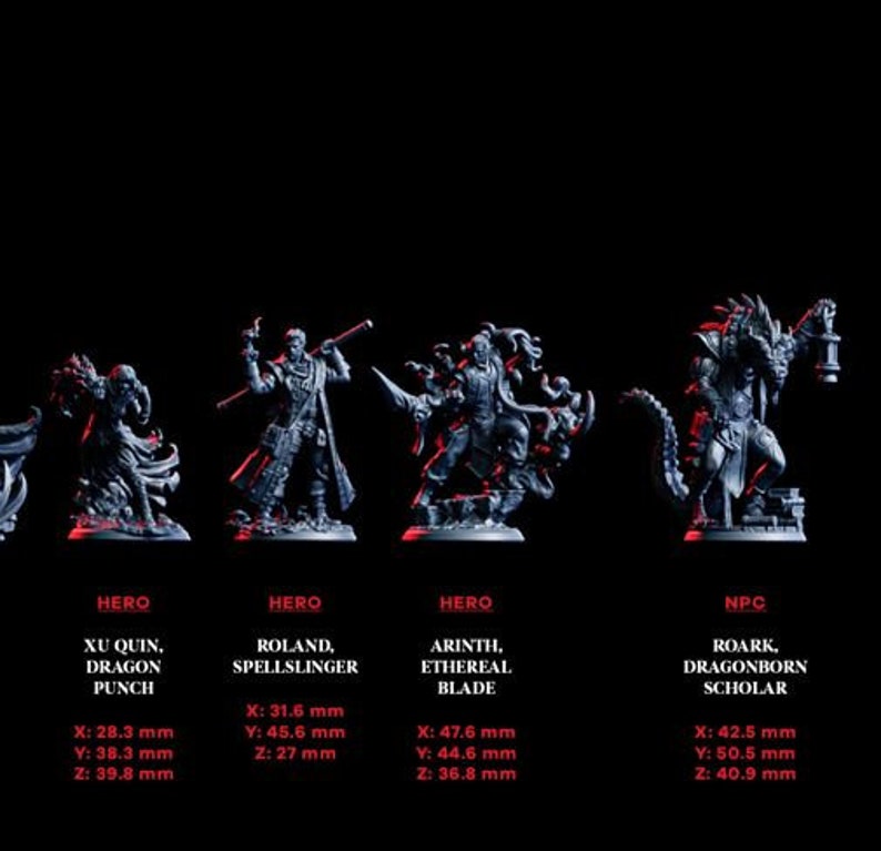 Arinth the Ethereal Blade Dnd Miniature 3D Print for Painting, Dungeons ...
