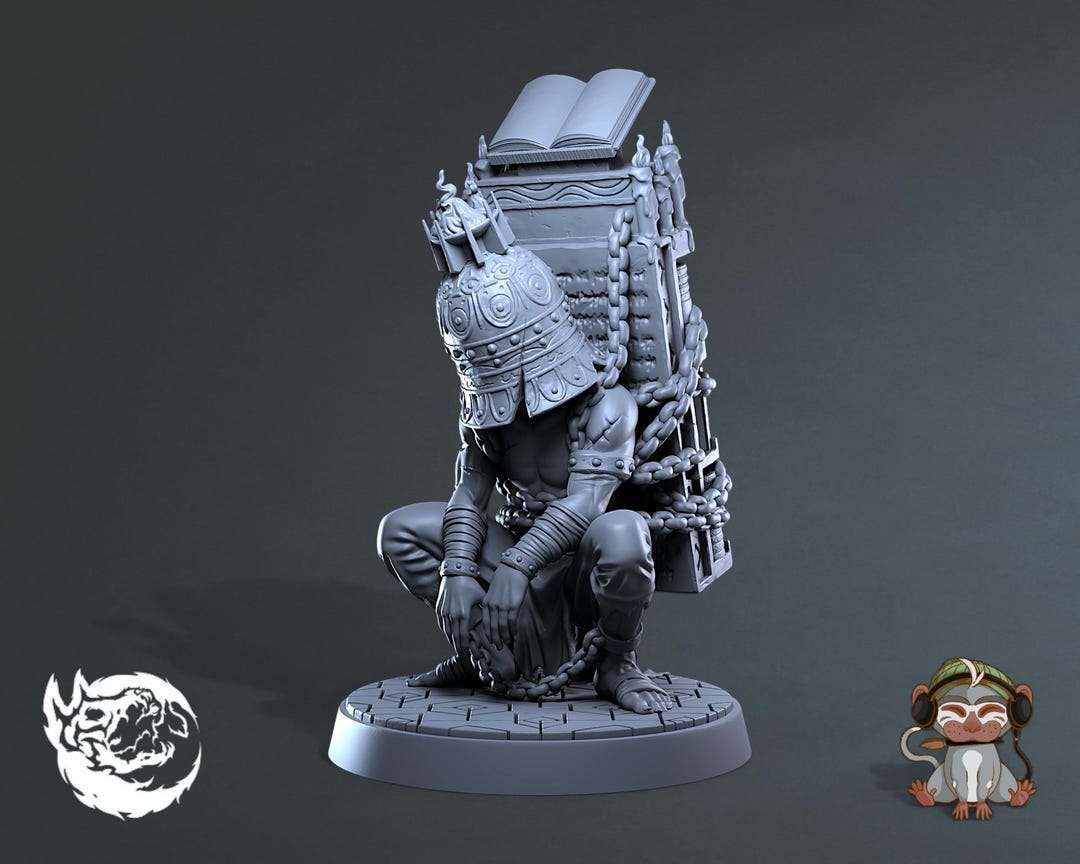 Carrier of Words Monster High Quality Dungeons and Dragons Miniature 3D ...