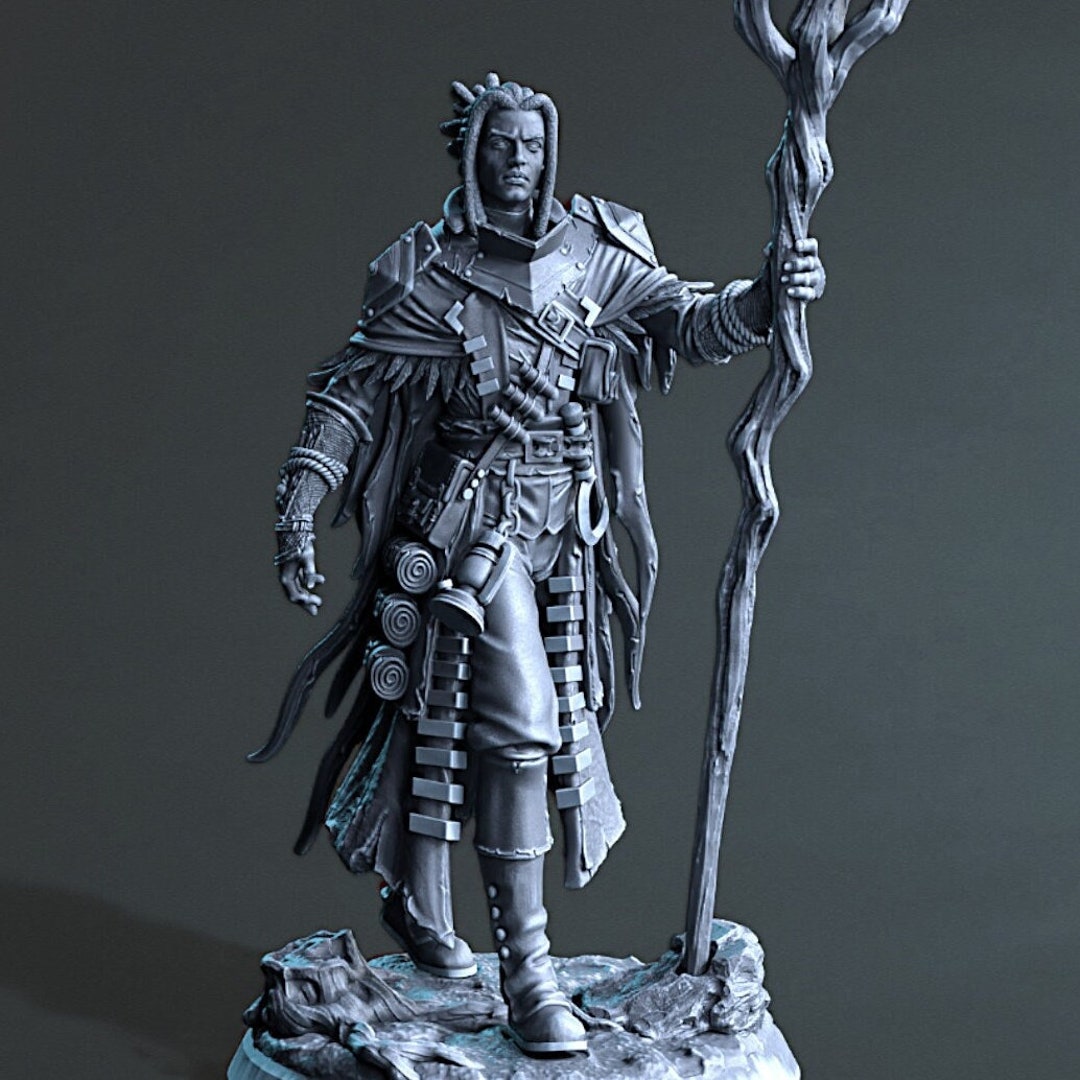 Dusk Domain Druid Dnd Miniature 3D Print for Painting, Dungeons and Dragons Tabletop RPG | Flesh ...