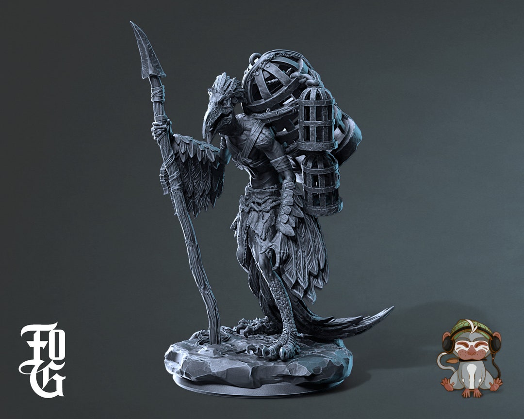 Walking Crow 1 & 2 Monster Dnd Miniature 3D Print for Painting ...