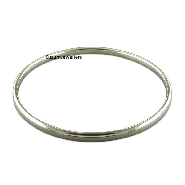 Heavy Silver Bangle - Etsy