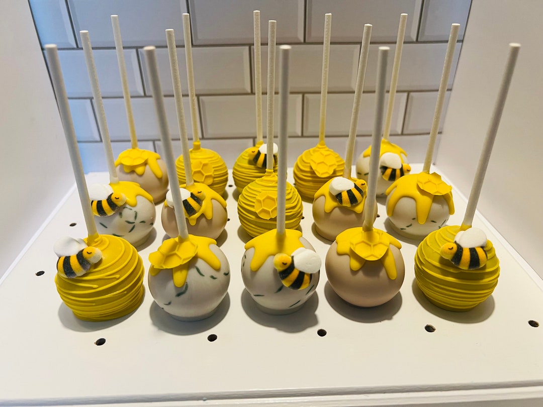 Bee Theme Cake Pops- Cake- Truffles- Cake Pop- Birthday Gift- Baby ...