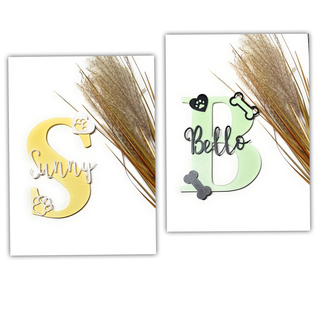 Personalized Name Plate Dog Name Plate Wall Sign Feeding - Etsy