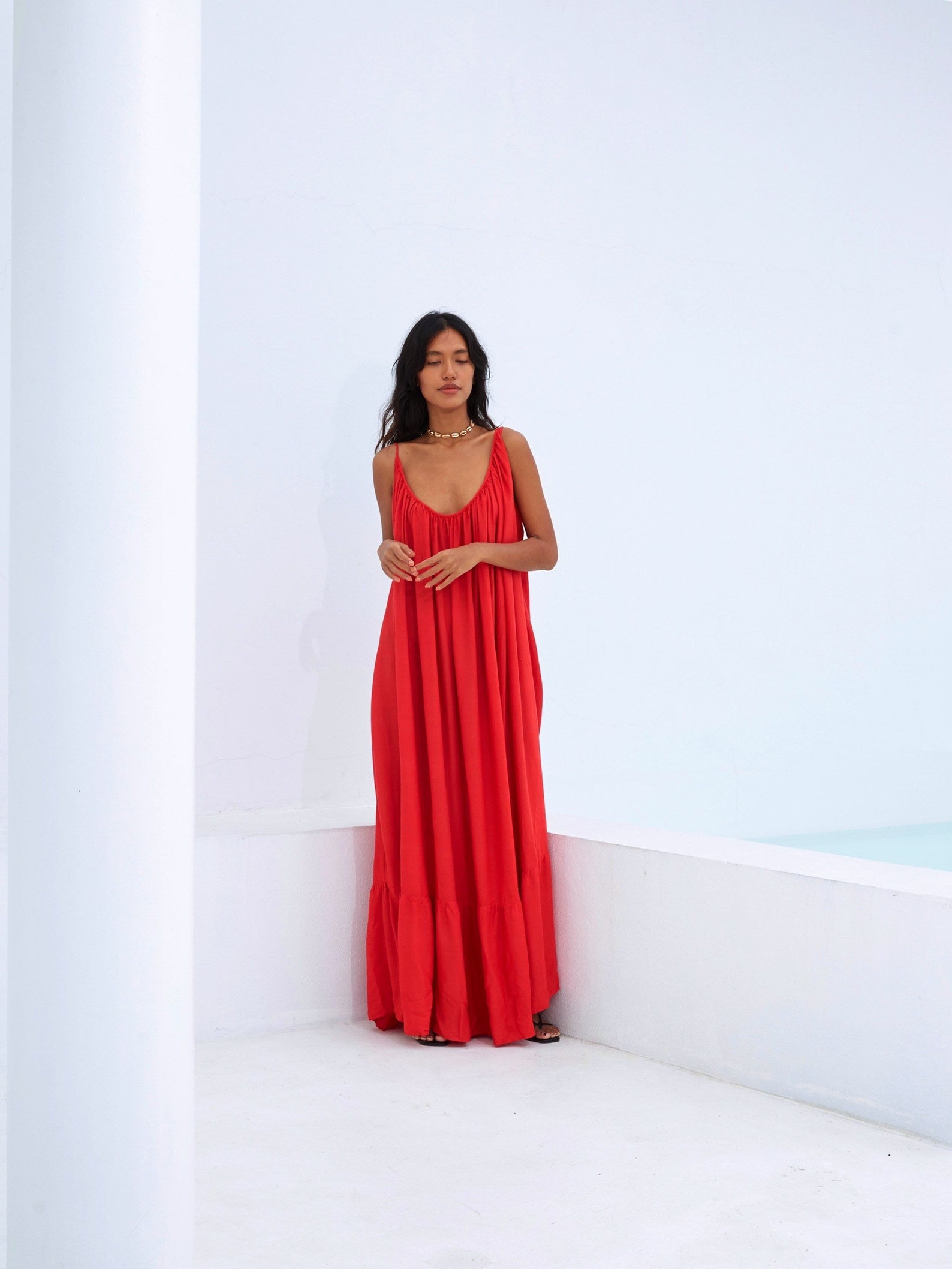 Red Dye Maxi Dress Red Maxi Dress Backless Maxi Dress - Etsy