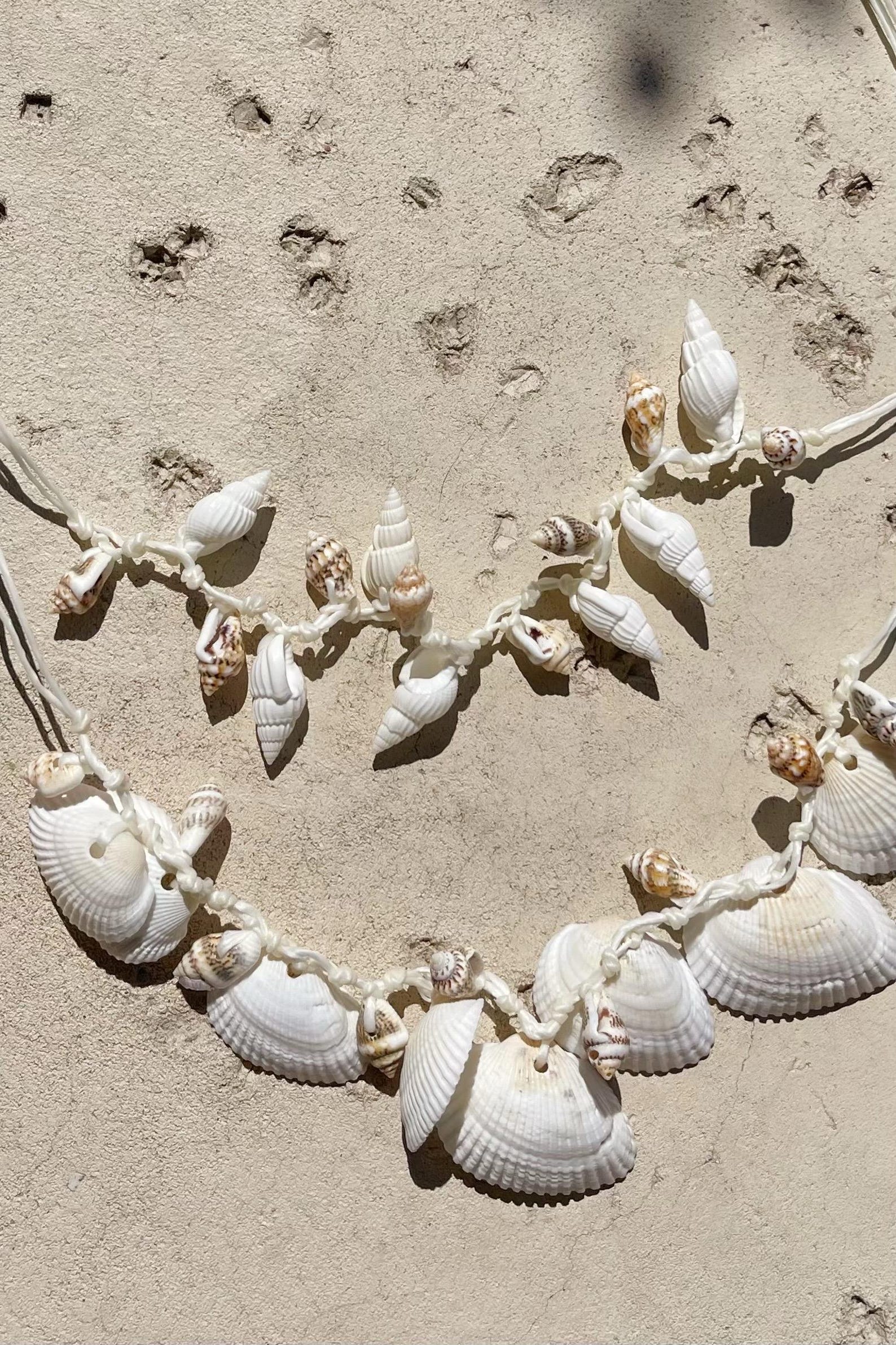 Beachy White Seashell Choker | Ocean Seashell Choker Handmade Jewelry ...