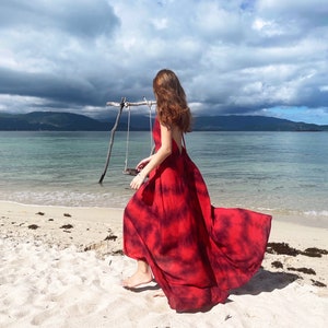 Tie Dye Maxi Dress Boho Maxi Dress Tie Dye Maxi Dress Beach | Etsy