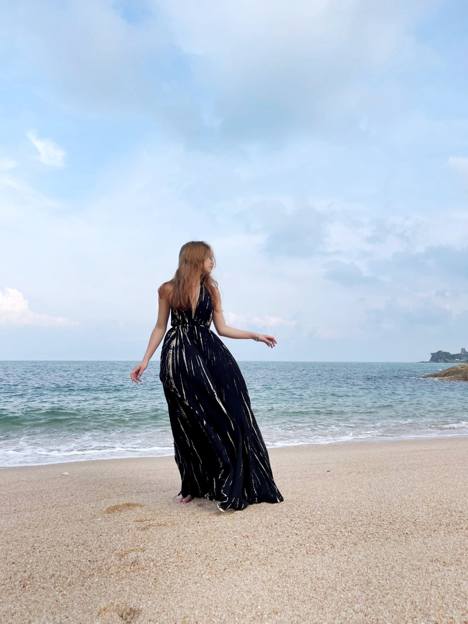 Tie Dye Maxi Dress Beach Dress Maxi Dress Black Maxi Dress - Etsy