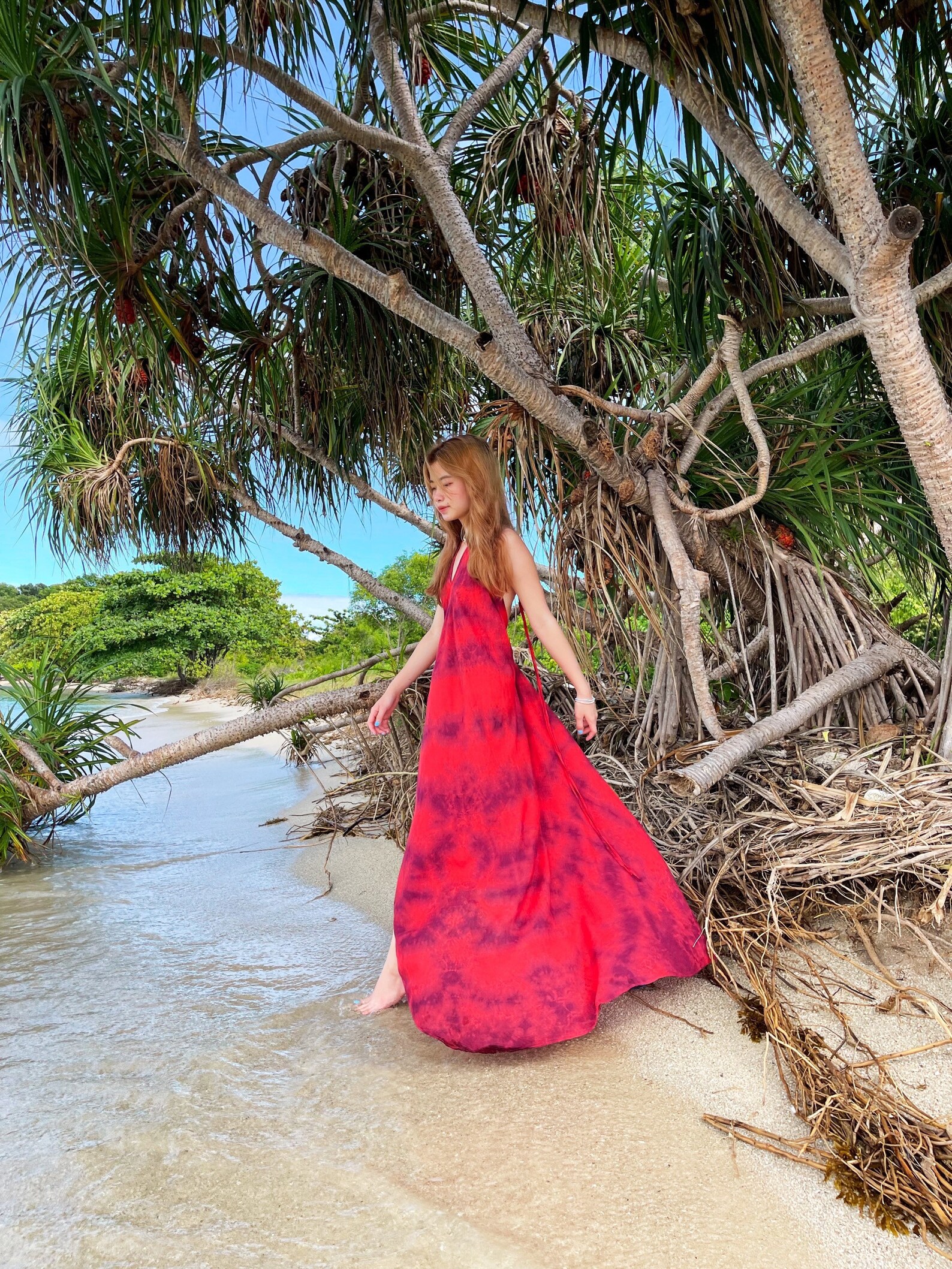 Tie Dye Maxi Dress, Boho Maxi Dress, Tie Dye Maxi Dress, Beach Dress ...