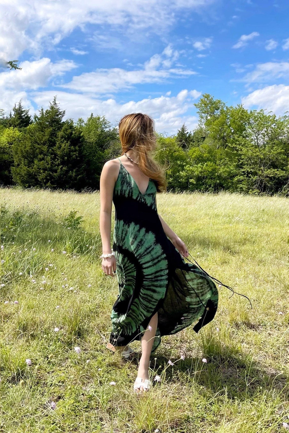 Tie Dye Maxi Dress Boho Maxi Dress Slip Maxi Dress Tie Dye - Etsy