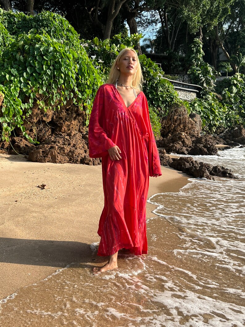 Beach Maxi Dress, Red Maxi Dress, Beach Outfits, Dress for Vacation ...