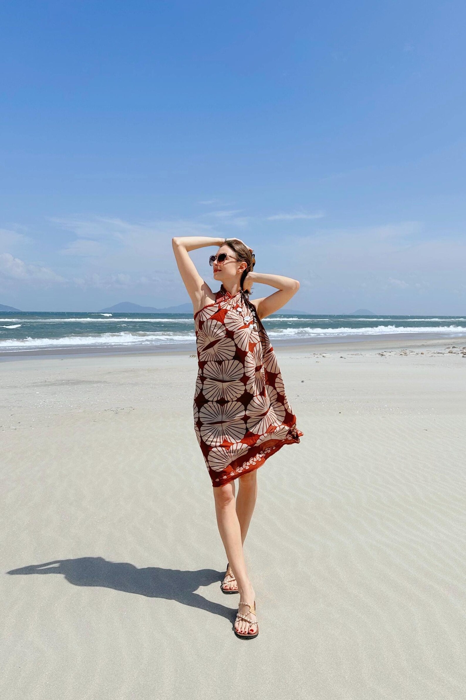 Cotton Seashell Sarong, Beach Outfits Gift for Her Boho Beach Wear ...