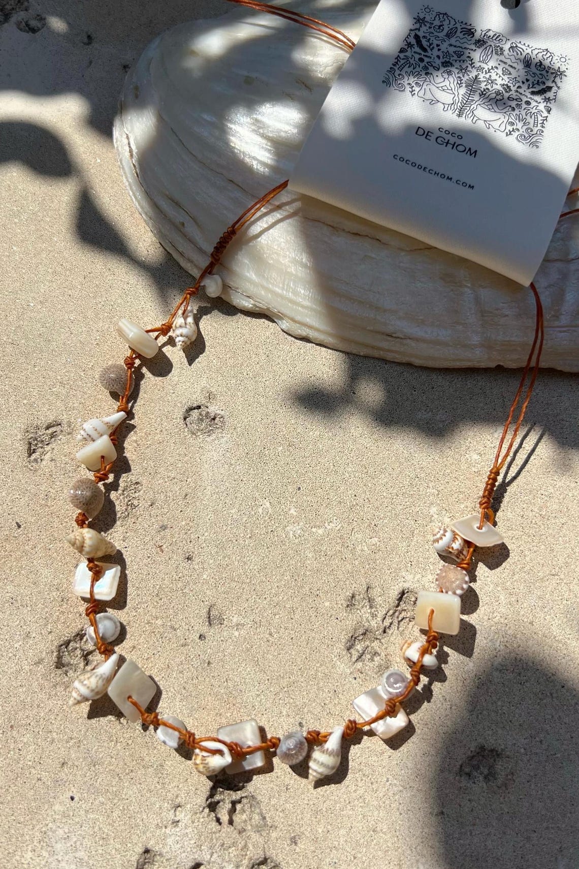 Minimal Seashell Choker, Boho Seashell Choker Beach Necklace Choker ...