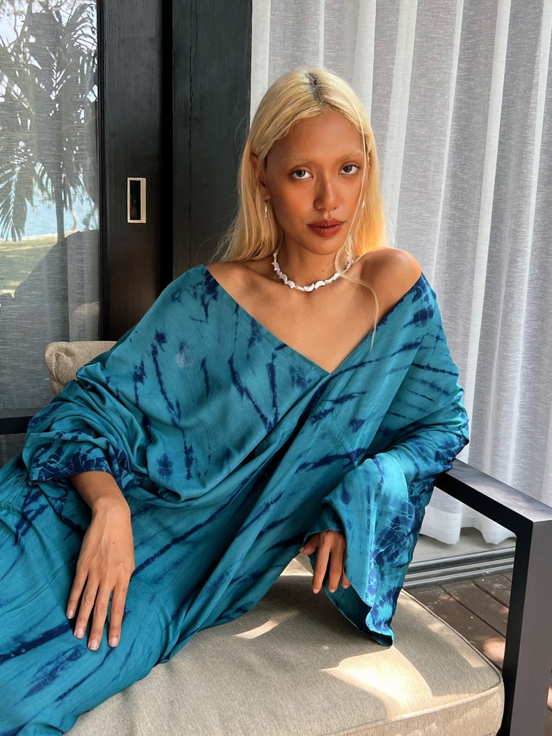 Beach Outfits Tie Dye Maxi Dress Bohemian Maxi Dress Dress - Etsy