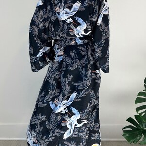 Bird Print Kimono Jacket, Boho Kimono Robe, Kimono Robe Free Bird ...