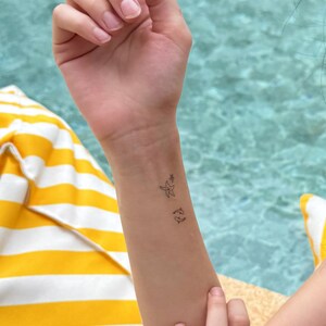 Tiny Vacation Temporary Tattoos | Boho Holiday Tattoo | Ocean Temp ...