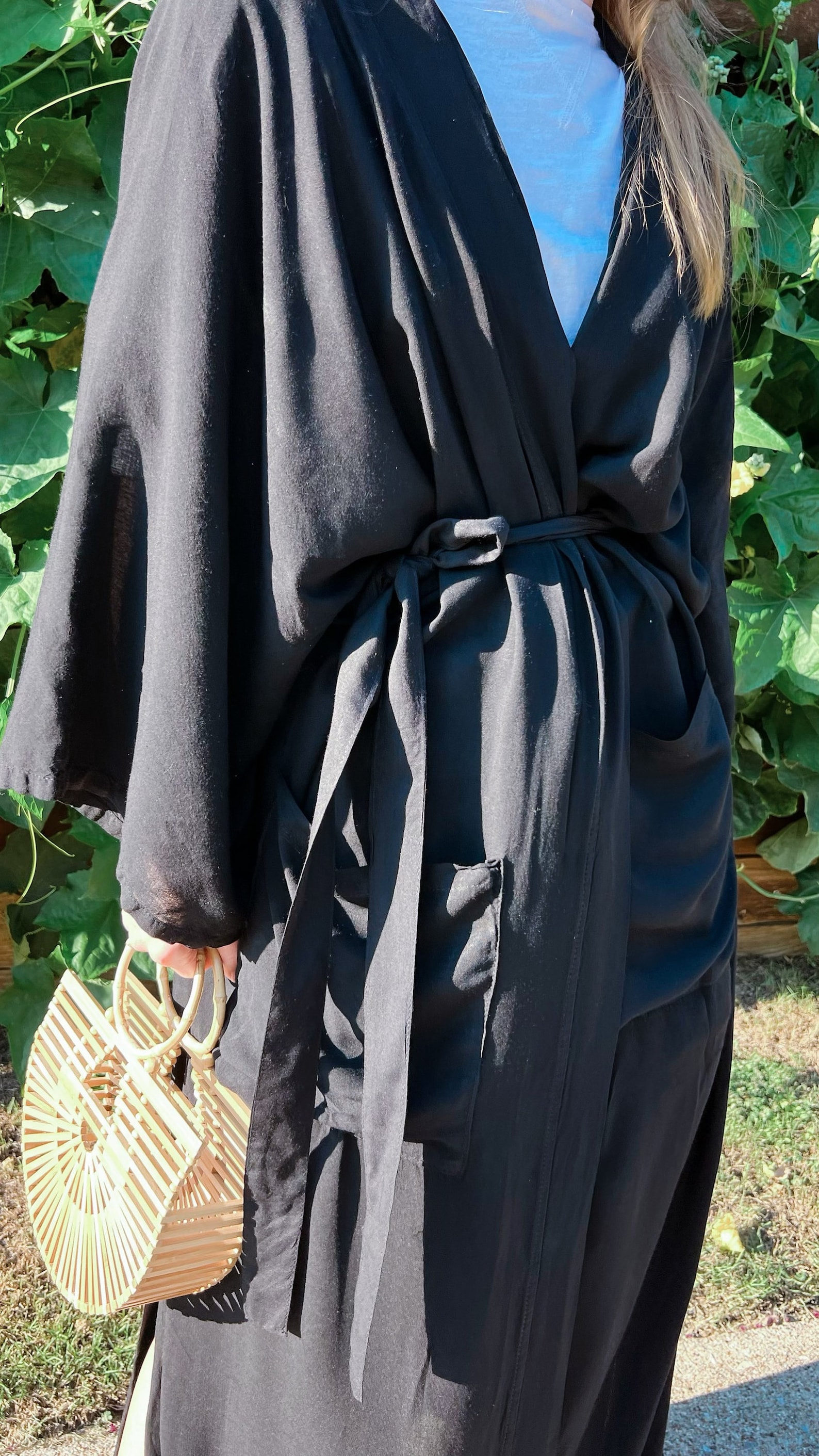 Black Oversized Kimono Hand Black Kimono Robe Long Unisex - Etsy