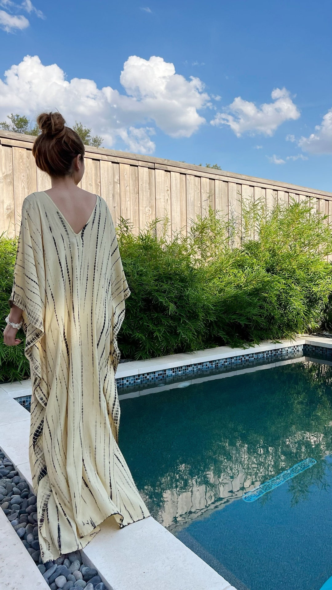 Handmade Maxi Kaftan, Hand Tie-dye Kaftan, Oversized Dress, Boho Kaftan ...