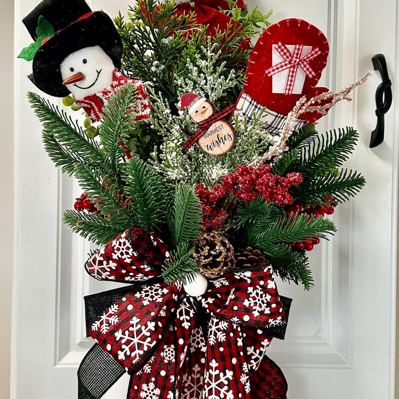 Snowman Christmas Tree Topper - Etsy