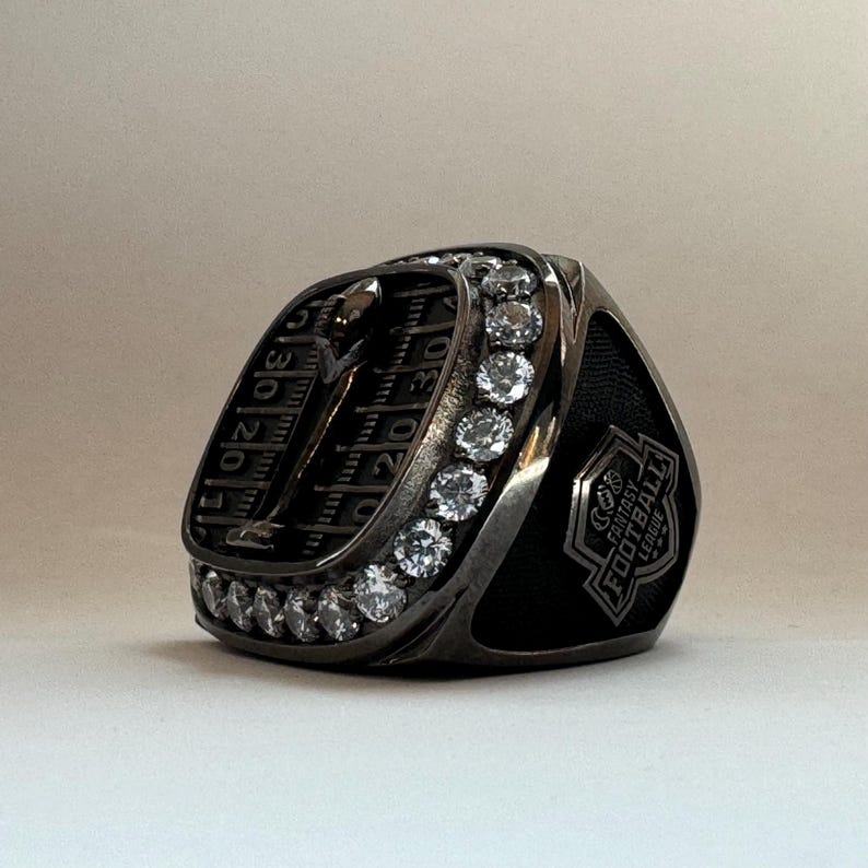Custom Fantasy Football Ring - the Rookie - Etsy