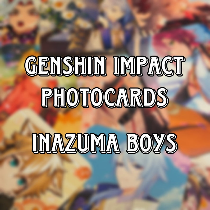 Genshin Impact Photocards Inazuma Boys - Etsy