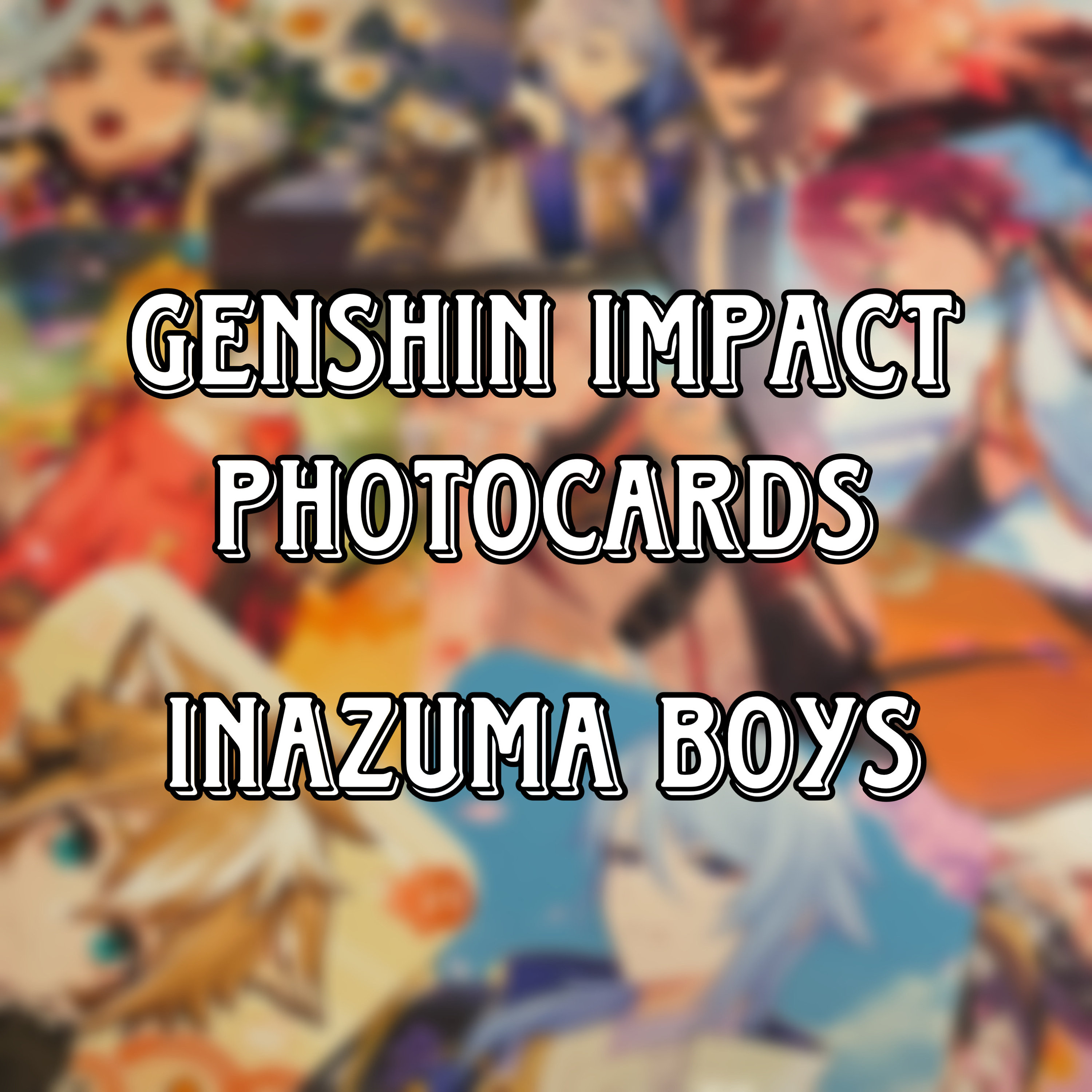 Genshin Impact Photocards Inazuma Boys - Etsy