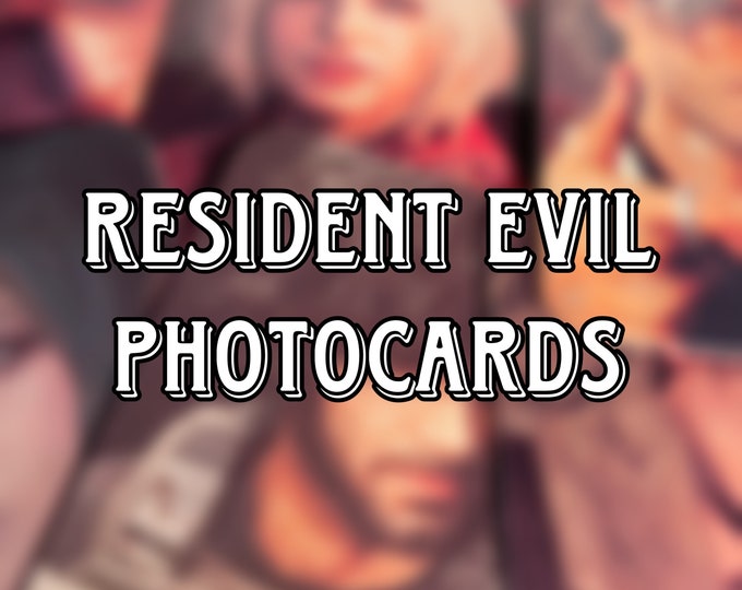 Resident Evil PVC Photocard V3 - Etsy