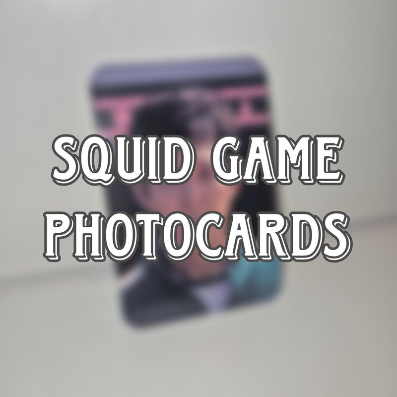 Squidgame Photocards - Etsy