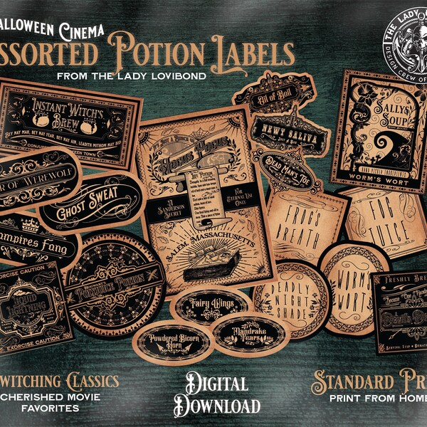 Potion Labels - Etsy